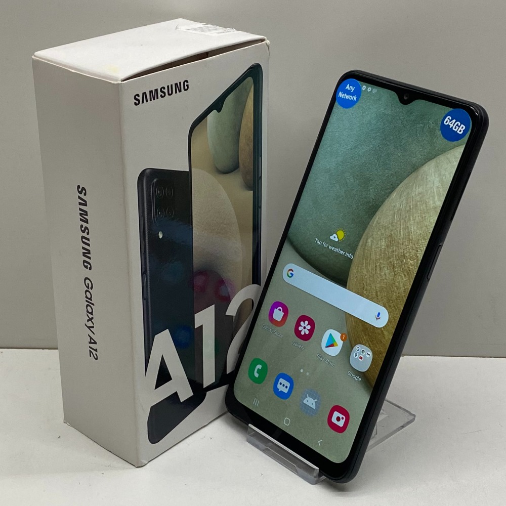 Pre-owned Samsung Galaxy A12 Unlocked Model SM-A125F/DSN 64GB Black ...